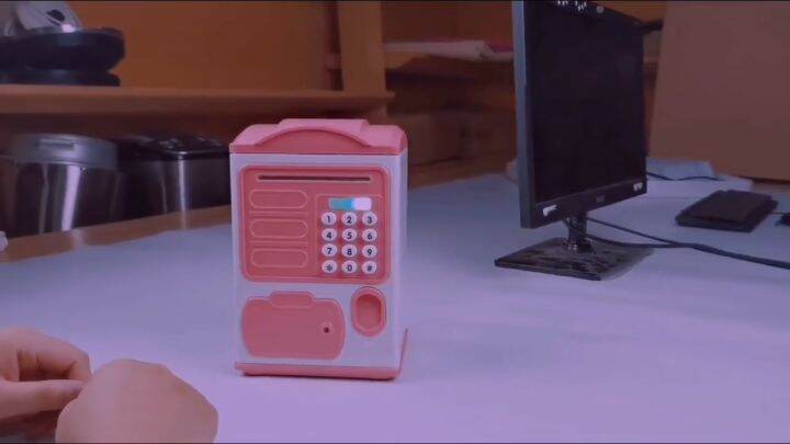 COD กระปุกออมสิน ATM ดูดแบงค์อัตโนมัต กระปุกออมสินตู้เซฟ มีรหัสสามารถ ...