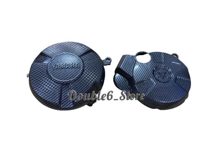 Yamaha Y15zr v1 & v2 engine side cover carbon L/R with bush Y15 | Lazada