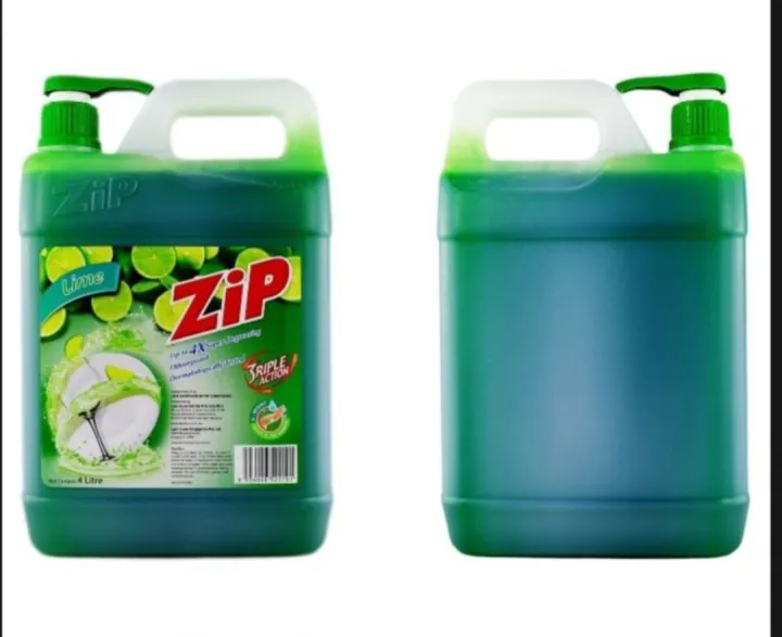 Zip Dishwashing Liquid Lime 4L | Lazada PH