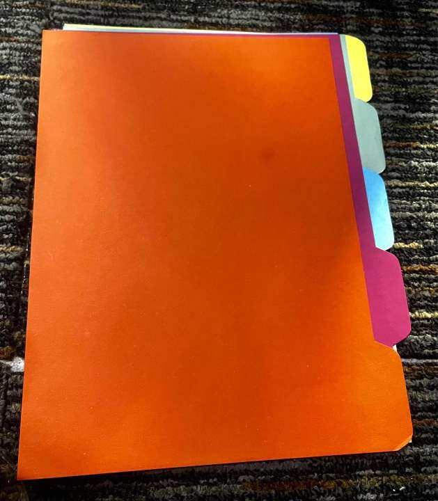 colored Paper A4 File divider | Lazada PH