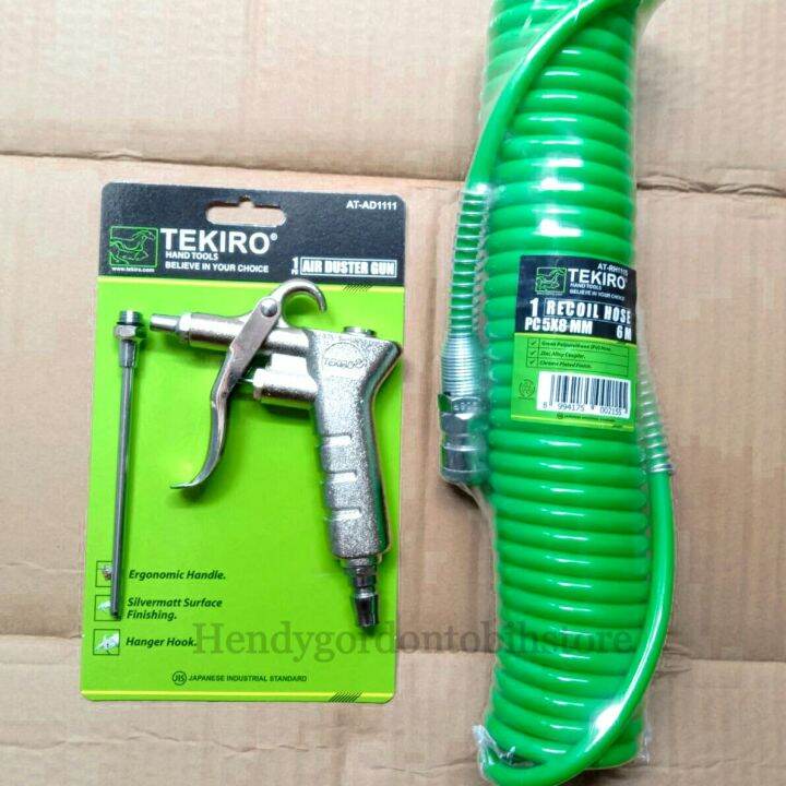 TEKIRO Selang Kompresor 6 Meter Set air duster gun Tekiro Selang Recoil ...