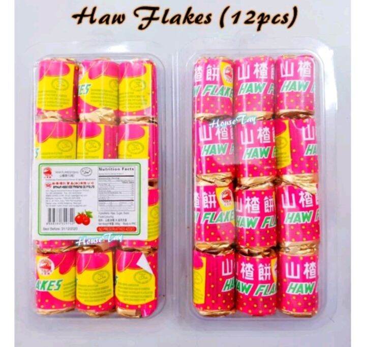 (12pieces) Haw Flakes Asam Duit 山楂饼 | Lazada