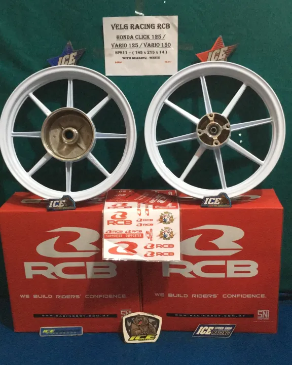 velg racing rcb sp811 honda click-125/vario-150 185x215x14 (white ...