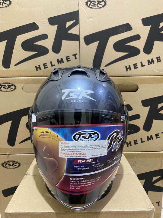 Helm TSR RAM4 metallic grey | Lazada Indonesia