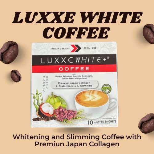 Luxxe White Coffee with barley and spirulina 10 sachets | Lazada PH