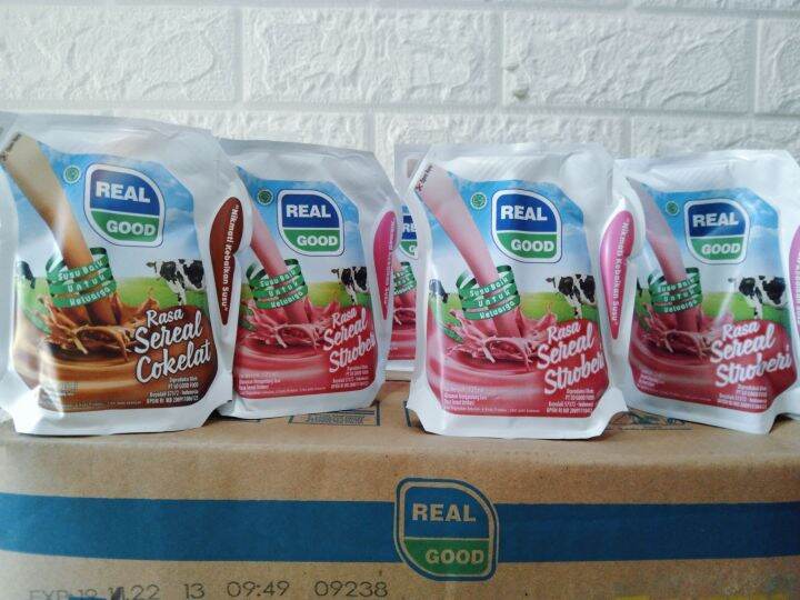 Susu Real Good 125 ml (COD) isi 1 dus 40 pcs rasa sereal coklat dan ...
