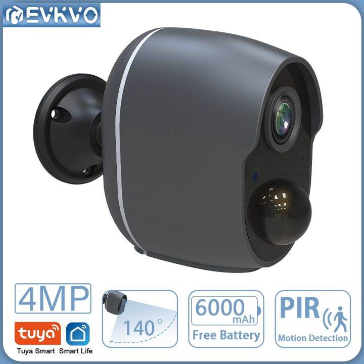 EVKVO 4MP Tuya Smart Life APP Battery IP Camera WiFi Wireless Low Power ...
