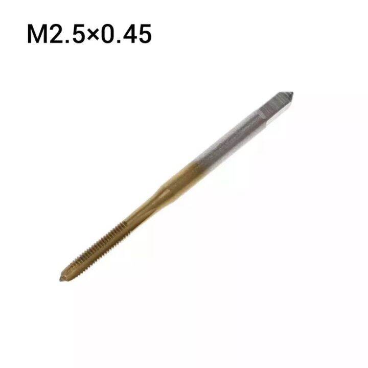 tap M2.5×0.45 hss-e hand tap tap bubut coating kuning cocok untuk besi ...