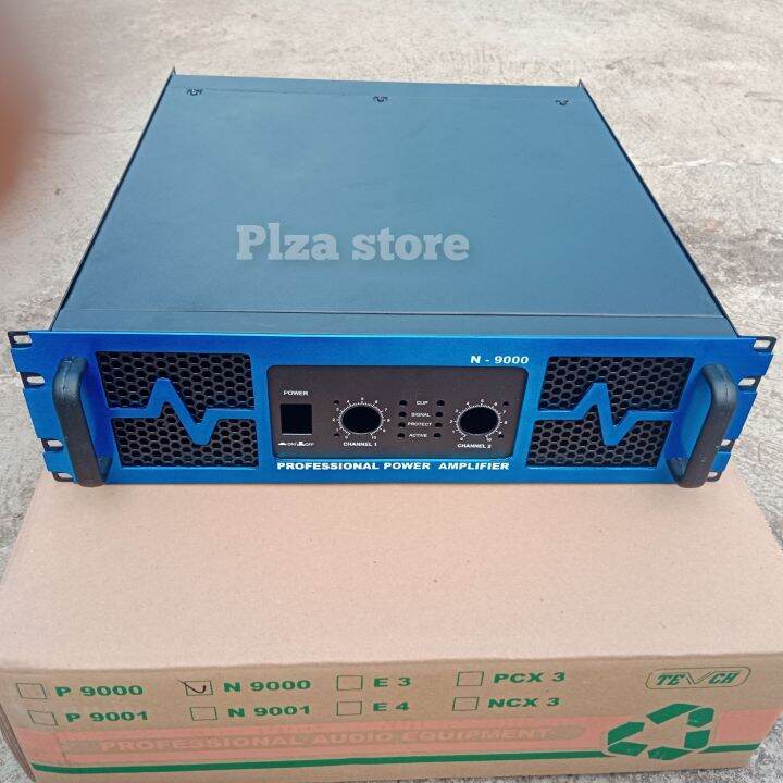 Bok power amplifier tipe N9000 2 chanel ukuran 3U bahan plat tebal warna biru | Lazada Indonesia