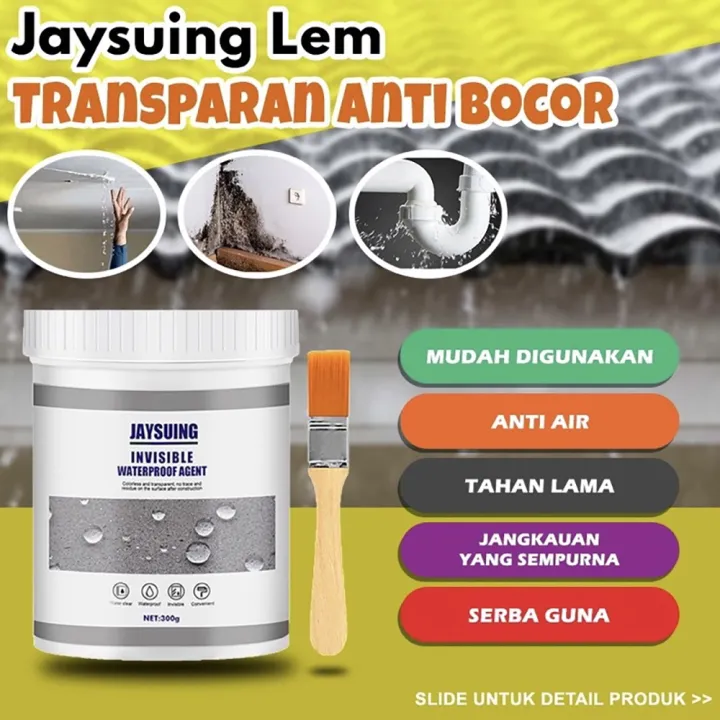 Lem Anti Bocor dan Rembes Transparan Serbaguna Super Kuat Tahan Air Untuk Penambal Kerembes ...