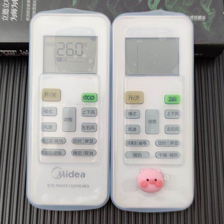 Midea Air Conditioner Remote Control Protective Sleeve Rn02d/C/S/A Soft Silicone Dust Cover ...