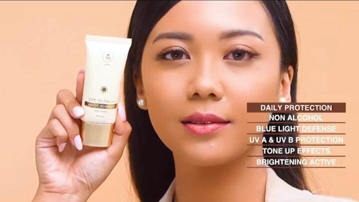 Viva Queen White Advance Day SUNSCREEN Cream SPF 30 PA+++ with NIACINAMIDE, UV A & B & BLUE ...