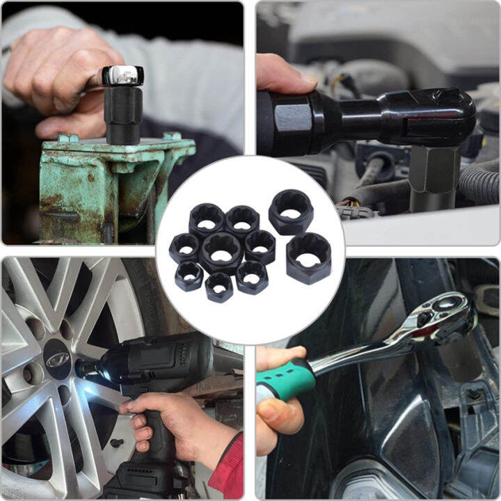 10 PCS/Set 9-19MM Alat Pembuka Baut Rusak / Damaged Screw Bolt Nut ...