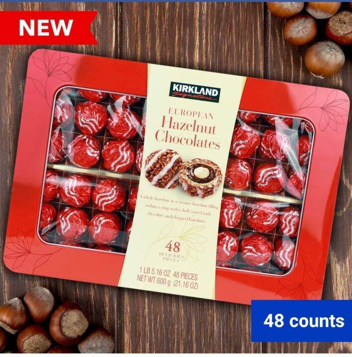 KIRKLAND SIGNATURE, Hazelnut Chocolates, 48pcs | Lazada PH