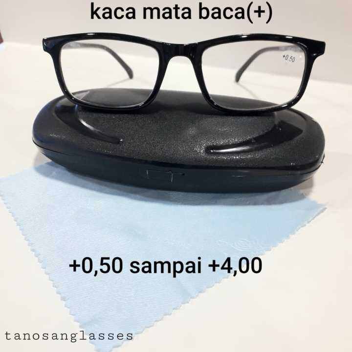 KACA MATA BACA PLUS(+) PRIA DAN WANITA UKURAN LENSA SESUAI STANDAR OPTIK COCOK UNTUK MEMBANTU ...