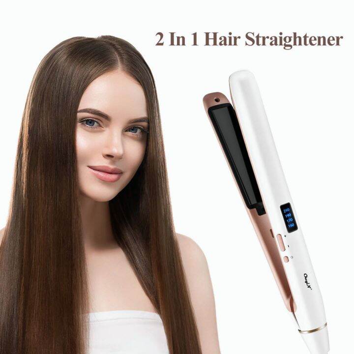CkeyiN Hair Straightener Fast Heat Hair Flat Iron Professional Hair Straightening Hair Styling ...