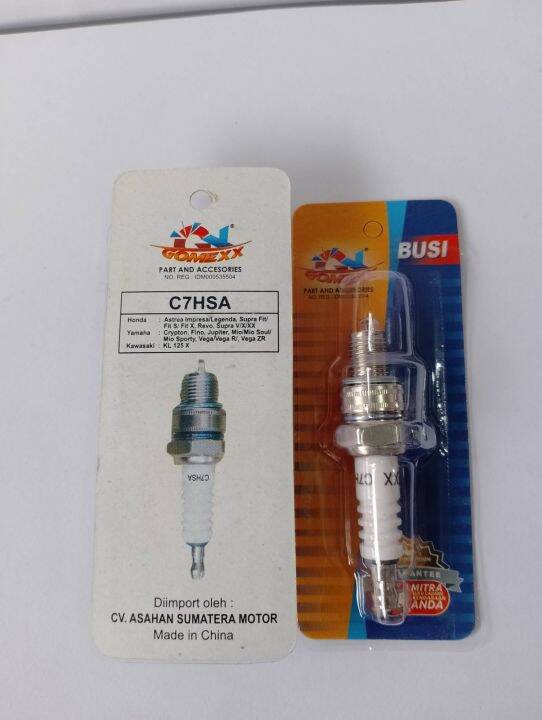 Busi C7HSA Busi gomex untuk motor Supra, Revo, Mio dan sejenisnya ...