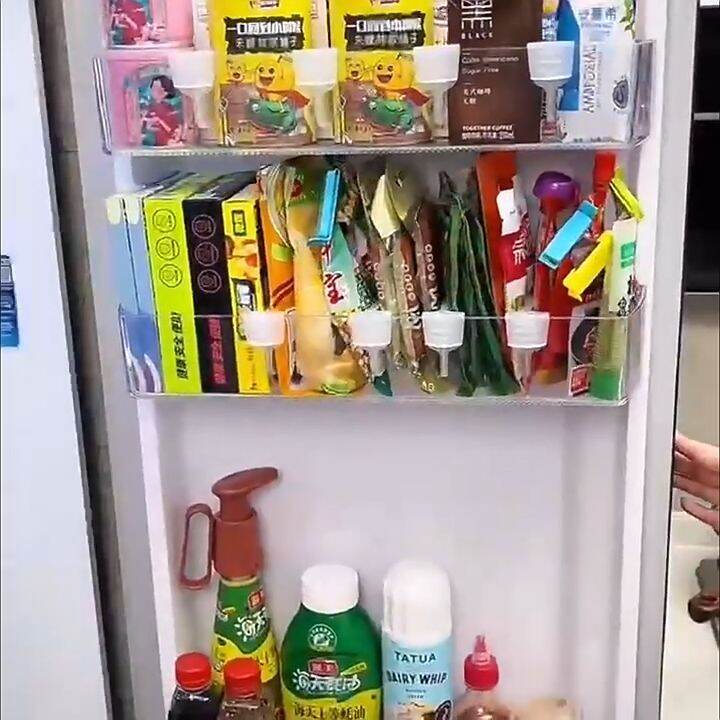 4/8/16 PCS Refrigerator Storage Partition Board Retractable Plastic ...