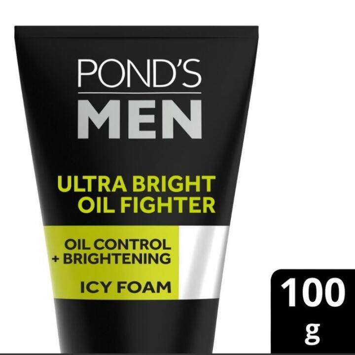 POND'S Men Ultra Bright Oil Fighter Facial Foam 100g | Lazada Indonesia