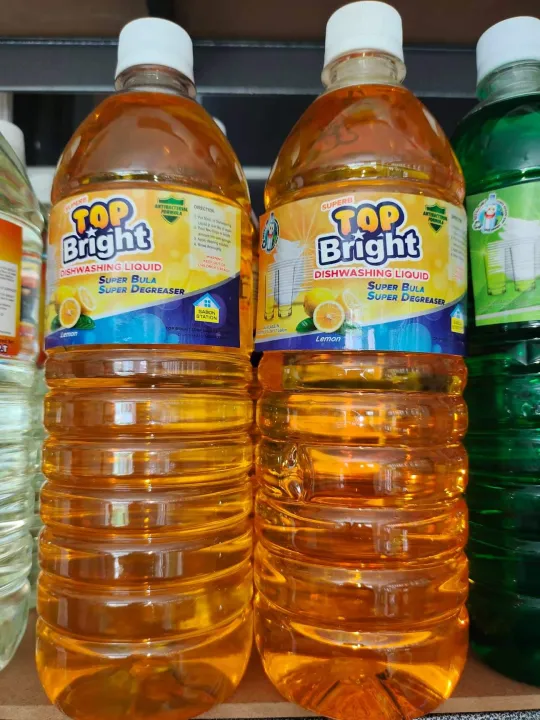 Top Bright Dishwashing Liquid Bleach Liquid Hand Soap 1 Liter 1 Gallon ...