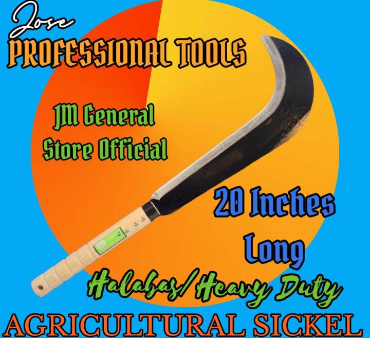 KARET GRASS CUTTER AGRICULTURAL SICKLE WOOD HANDLE FOR Taking Coconuts ...