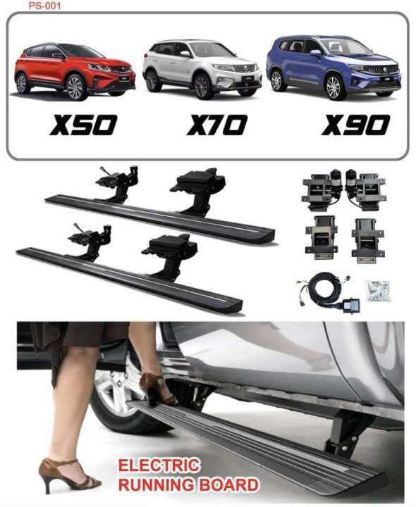 Proton X50 X70 X90 auto deployed foot door side step running board ...