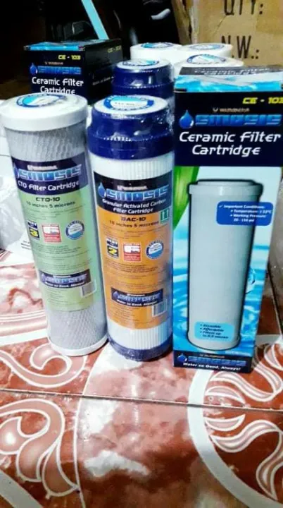 Complete Set Water Filter Cartridges Refill W/ Ceramic - Stage3 Bundle ...