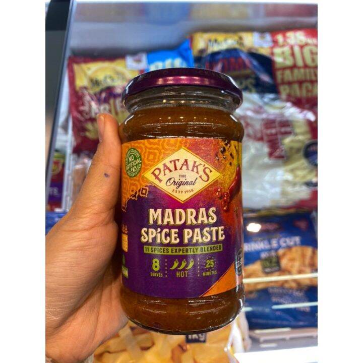 Madras Curry Paste Cumin & Chili Hot ( Patak’s Original Brand ) 283 G ...