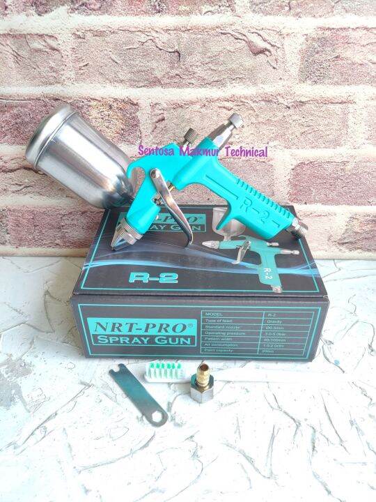 NRT PRO R2 Spray Gun Spraygun Semprot Angin Cat Tabung Atas 200 CC ...