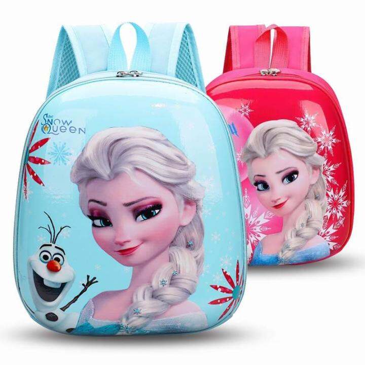 Frozen Princess Elsa Elsa Girl Kindergarten Backpack 345678 Years Old ...