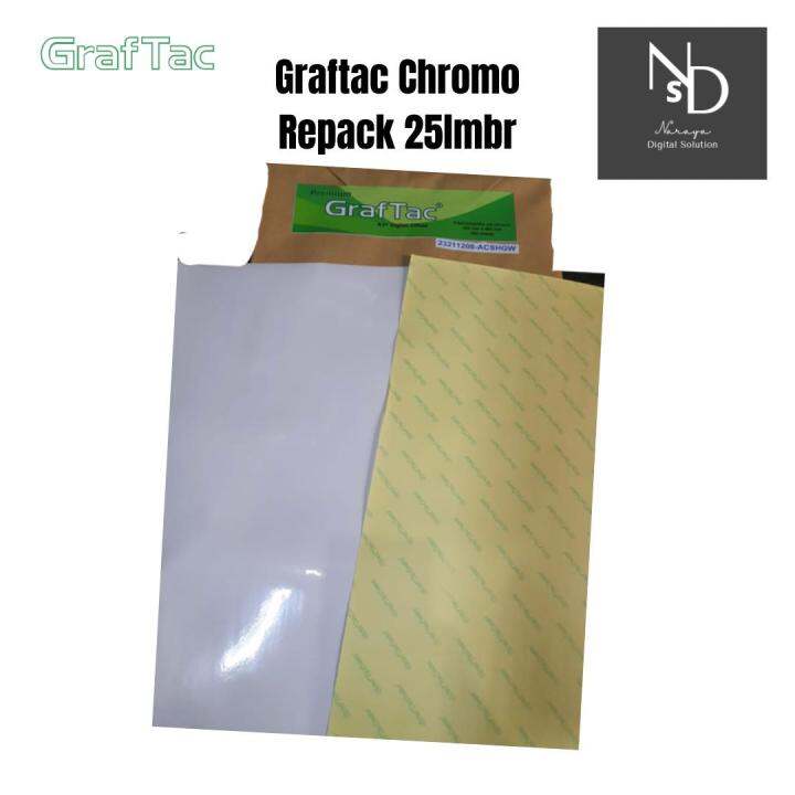 Graftac chromo stiker graftac kromo a3+ sticker label cast coated ...