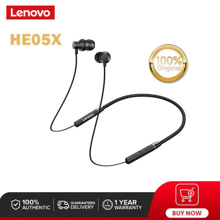 Lenovo HE05X HE05 True Wireless Neckband Sports Bluetooth 5.0 Earphone ...