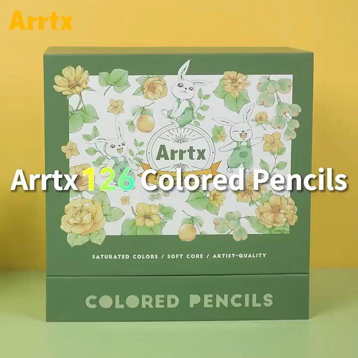 Arrtx Artist 126 Colored Pencil Set | Premium Soft Core Colored Leads ...