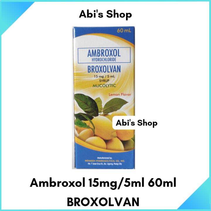 BROXOLVAN 60ml Ambroxol 15mg/5mlbSyrup Expiry: September 2025 | Lazada PH
