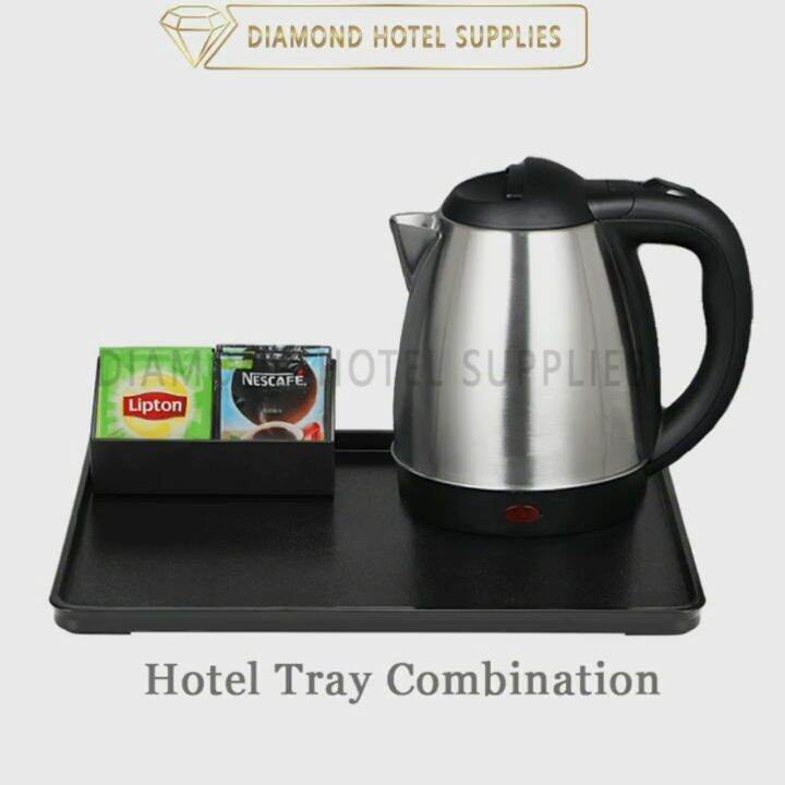 DIAMODN Hotel Supplies Standard Electric Kettle Tray Set Hotel Guest ...