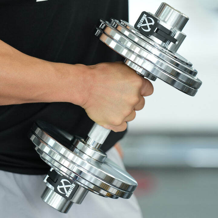 XMASTER Loadable Dumbbell SET, Mini Barbell, Fitness gym set exercise ...