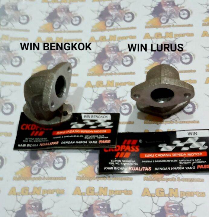 MANIPUL KARBU INTAKE-INSULATOR KARBU HONDA WIN 100 MODEL BENGKOK&STANDARAN ORI PNP UNTUK HONDA ...