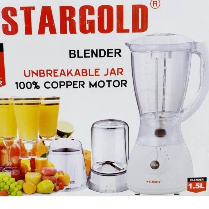 STARGOLD SG-1370 ORIGINAl Blender# 550w Unbreakable Jar With 100% ...