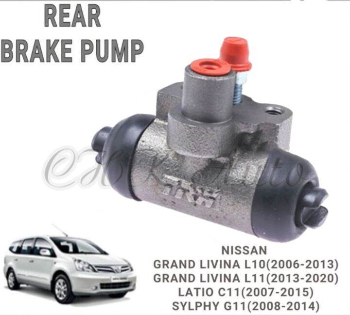 Nissan Grand Livina L10/ 11 Latio C11 Sylphy G11 Rear Brake Pump Left ...