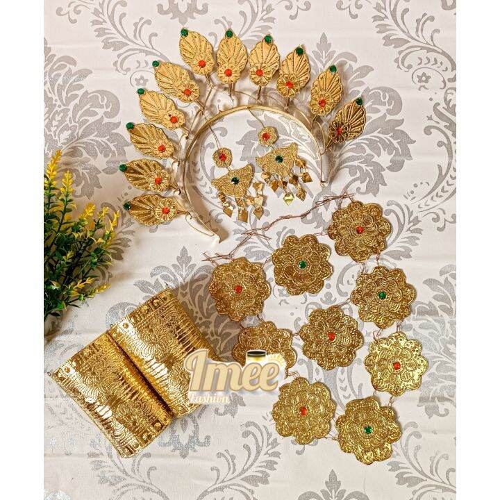 Set Aksesoris Adat Bugis Makassar / Set Aksesoris Baju Bodo | Lazada ...