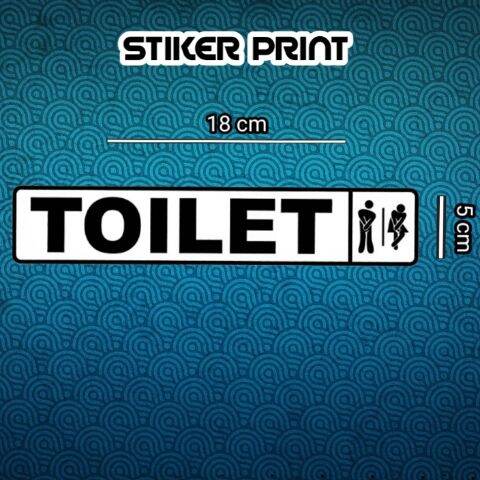 Stiker TOILET laminasi glosy | Lazada Indonesia