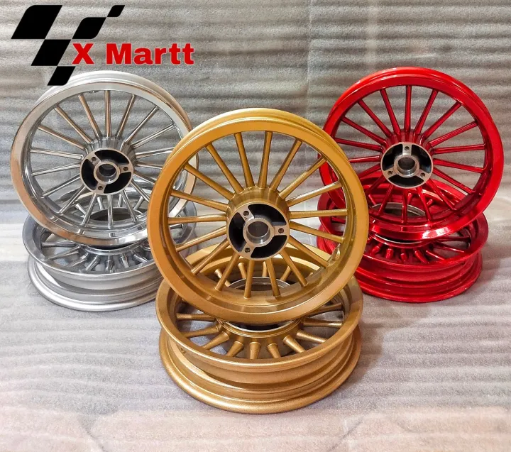 Velg Racing Yamaha Fazzio Power Classic Ring 12 Merah , Chrome Dan Gold ...