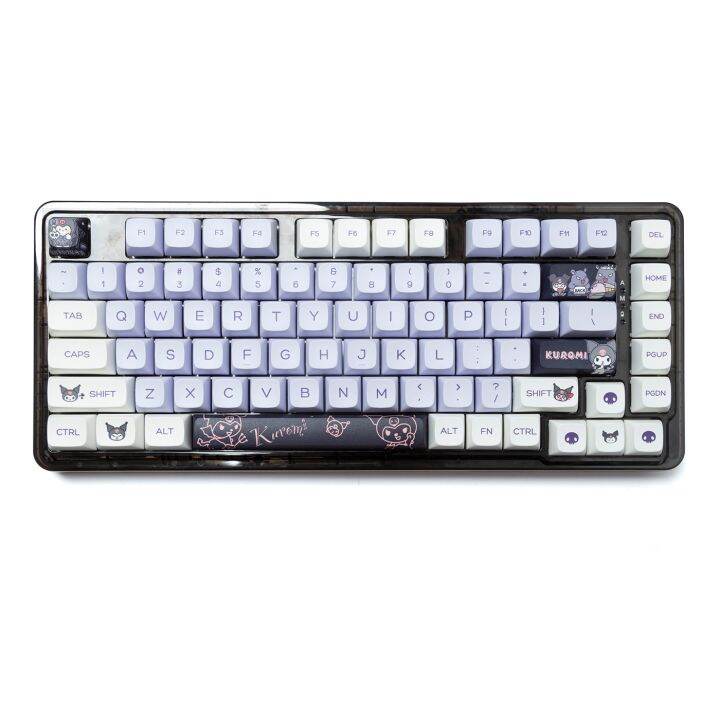 Kuromi Keycap 146ปุ่มทั้งชุด XDA Profile PBT การระเหิดห้าด้านสำหรับเชอร์รี่สวิตช์ MX คีย์บอร์ด ...