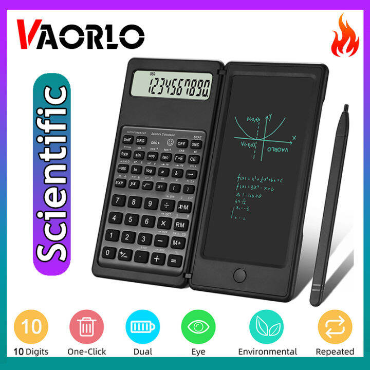 VAORLO Foldable 2 IN 1 Scientific Digital Calculators 10 Digits LCD ...