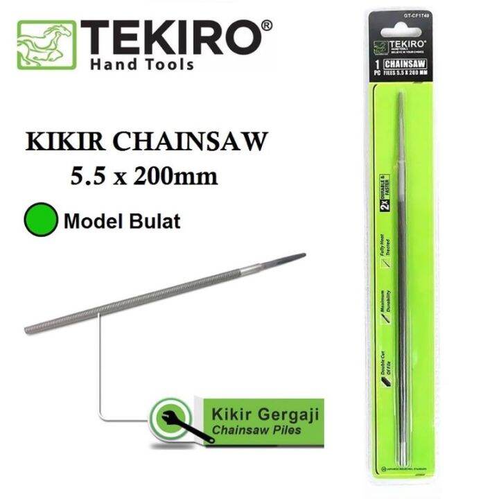 Kikir Bulat Chainsaw 4.8x20cm TEKIRO - Kikir Gergaji Senso | Lazada Indonesia