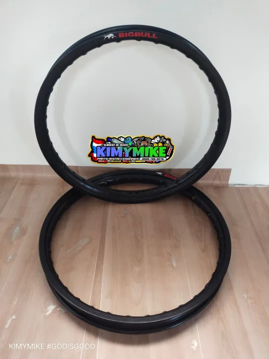 black rim thailand made bigbull 1.4 front and rear | Lazada PH