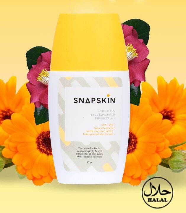 Snapskin Face Sun Shield SPF50+ PA++++ Sunscreen Terpakai 8-14 Bulan ...