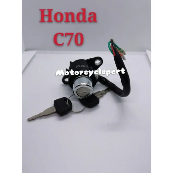 Honda C70 Bulat Main Switch 4 Wires Wayar Wire Suis Kunci | Lazada