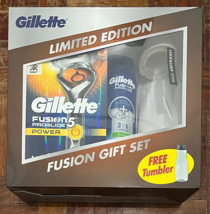 Gillette Limited Edition Fusion Gift Set with Free Tumbler | Lazada PH