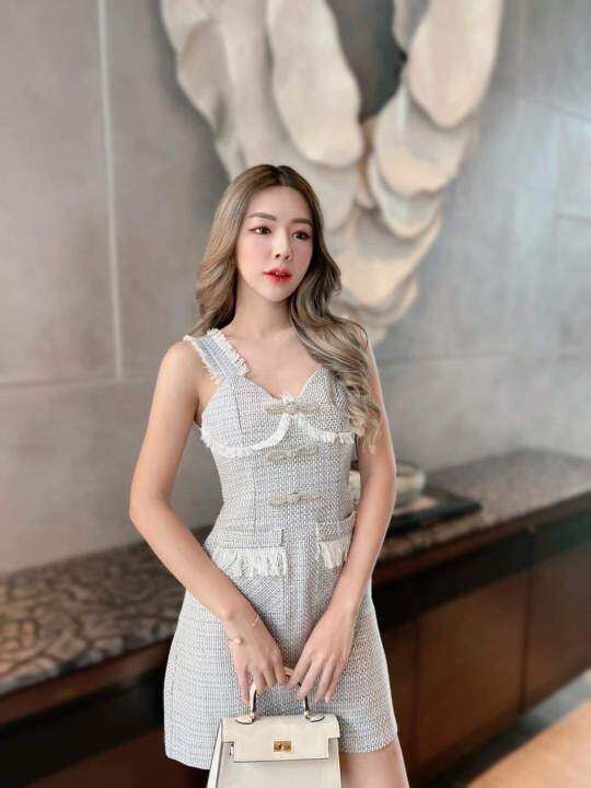 ชุดเดรส🔥 Taylor Tweed Dress 💥 SHER By KIRASA 💯 | Lazada.co.th